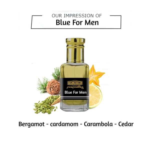Blue For Men Attar – Fresh & Aquatic Concentrated Perfume Oil - Get ...