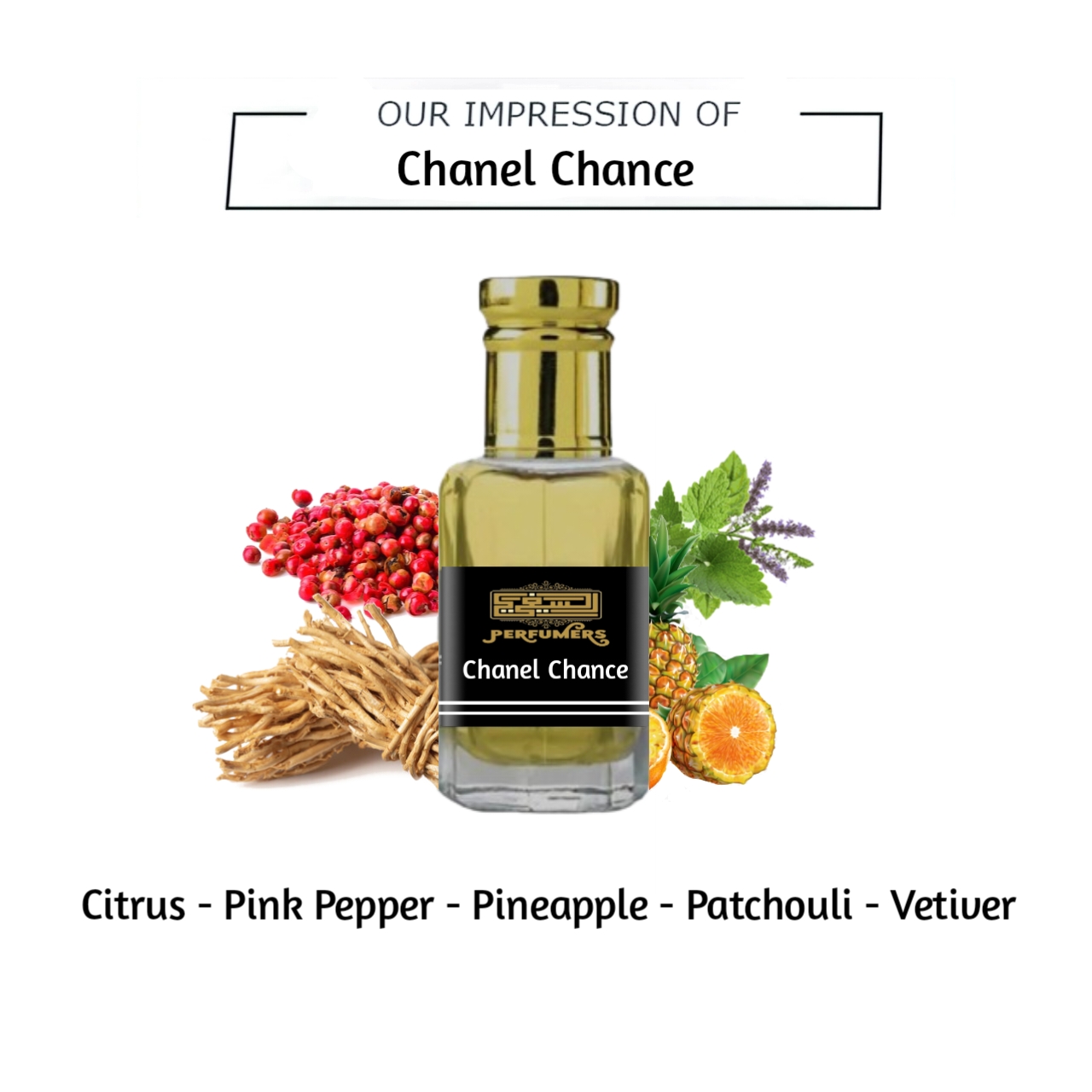 Chanel Chance – Elegant Floral & Citrus Concentrated Perfume Attar ...