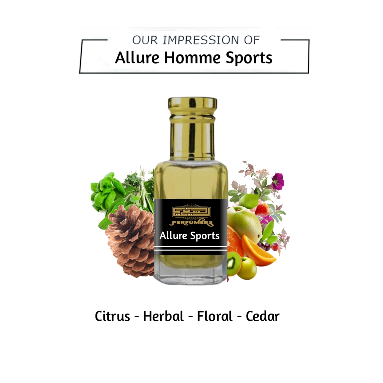 Allure Homme Sport – Long-Lasting Concentrated Perfume Attar for Men ...