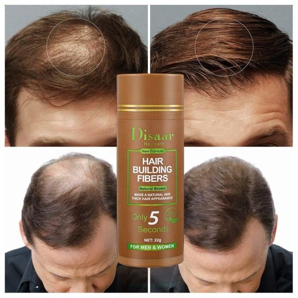 Disaar Hair Building Fibers – Instantly Thicker, Fuller Hair for Men ...
